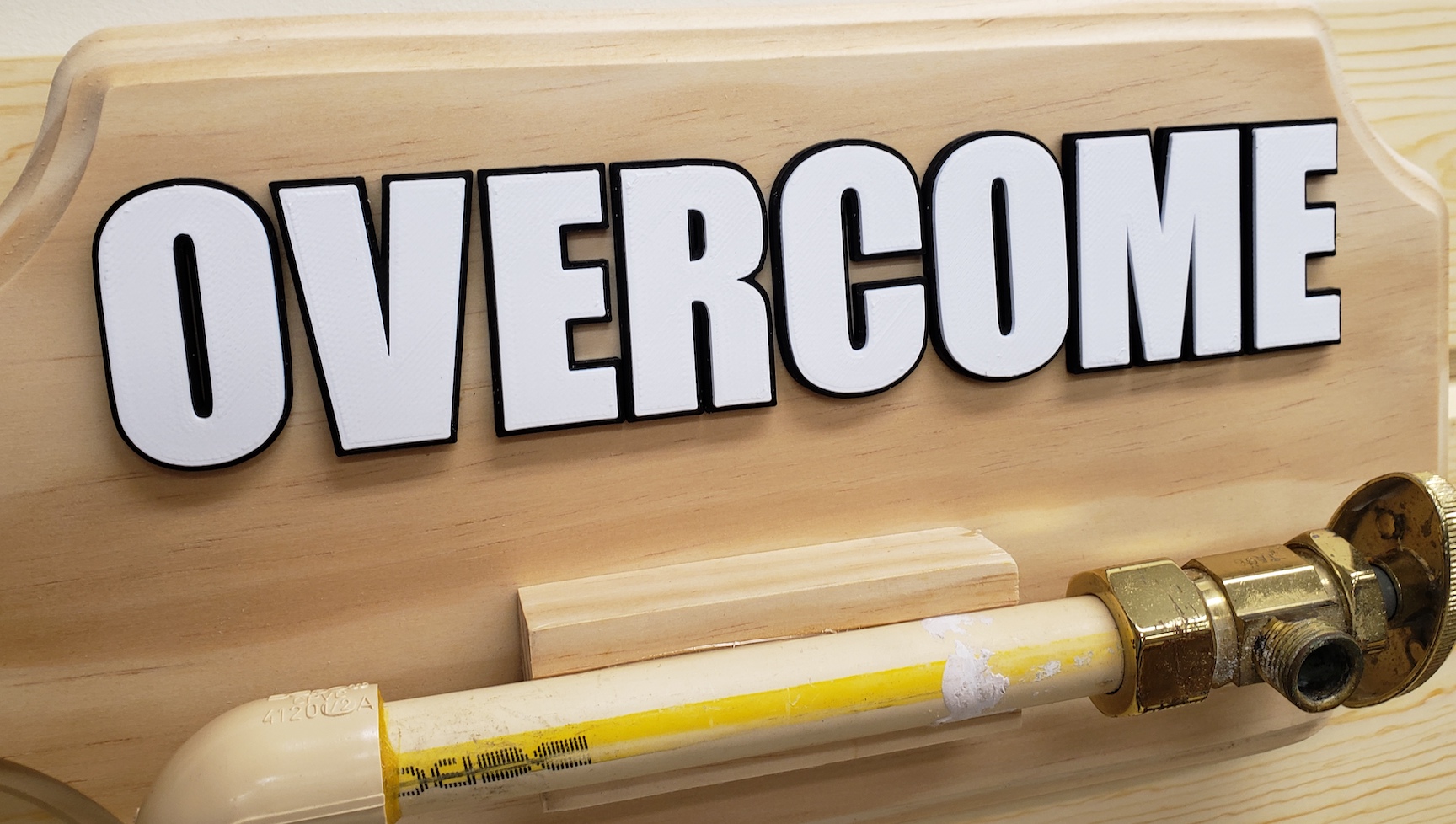 Overcome Sign | Kilted Craft Works
